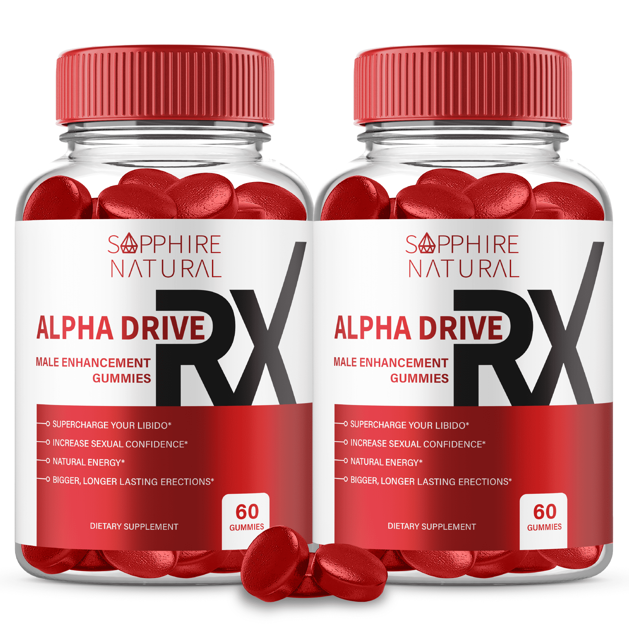 (2 Pack) Alpha DriveRX Gummies - Your Daily Supplement for Confidence ...
