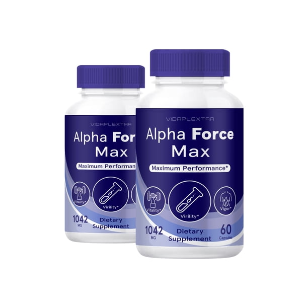 (2 Pack) Alpha Force Max Capsules - Alpha Force Max Male Capsules ...