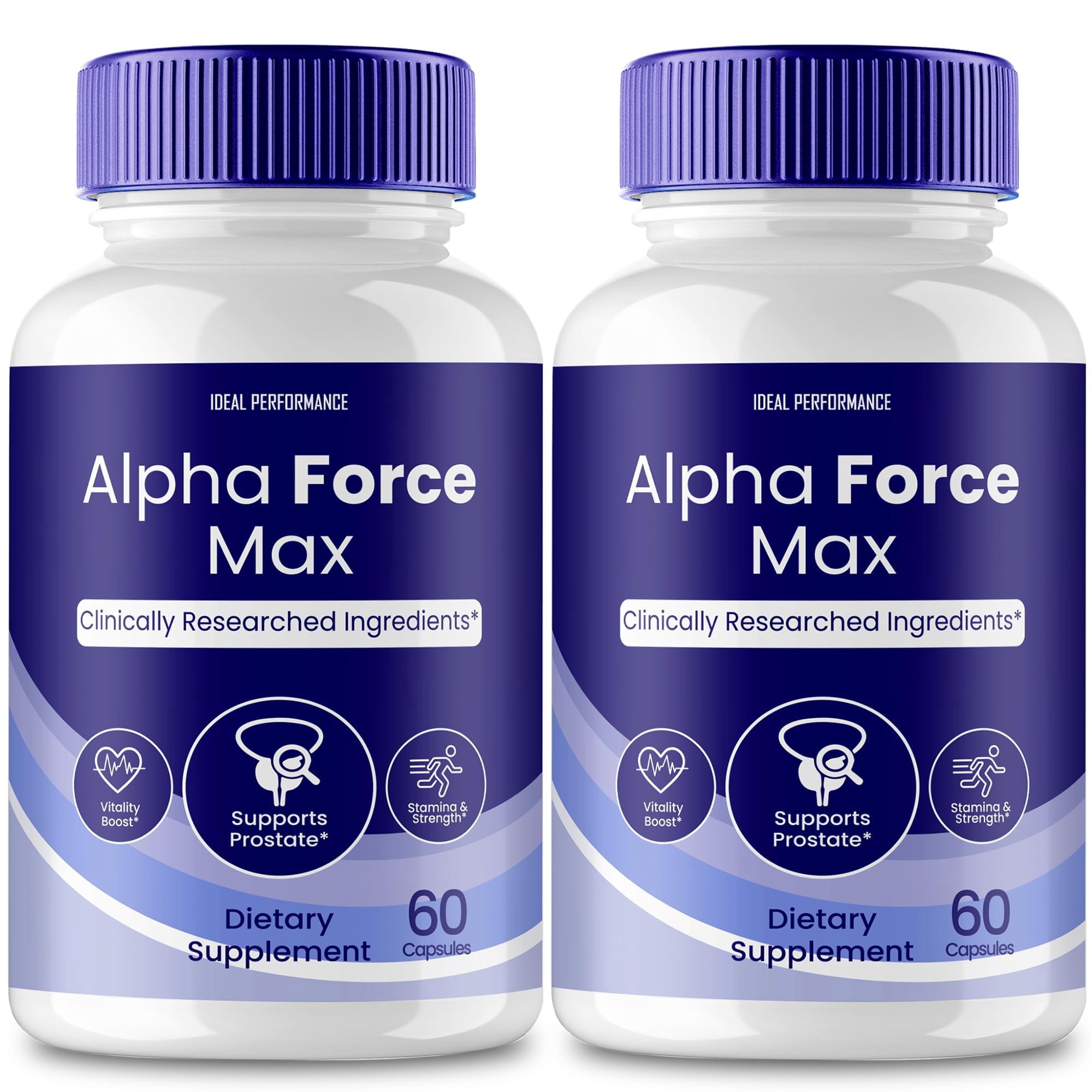 (2 Pack) Alpha Force Max Capsules, AlphaForceMax Prostate Health ...