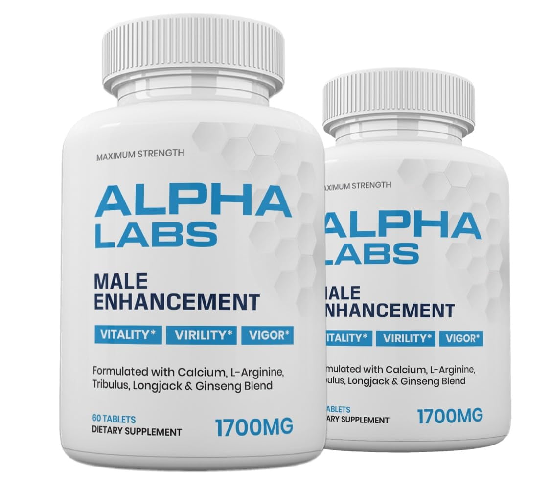 (2 Pack) Alpha Labs Dietary Supplements for Men, Naturally Enhance ...