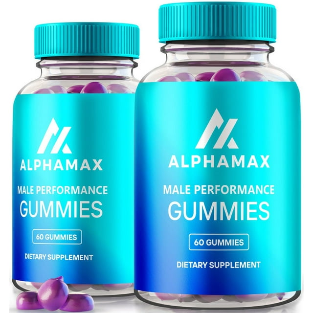 (2 Pack) Alpha Max Gummies, Official AlphaMax, All Natural Supplement ...
