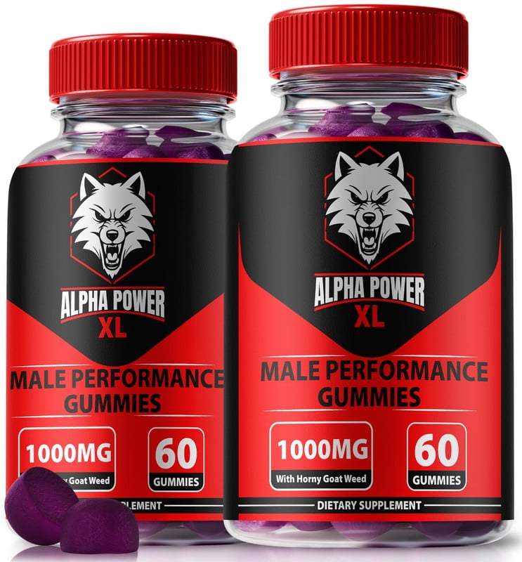 (2 Pack) Alpha Power XL Gummies – Official AlphaPower XL ME All-Natural Gummy for Physical ...