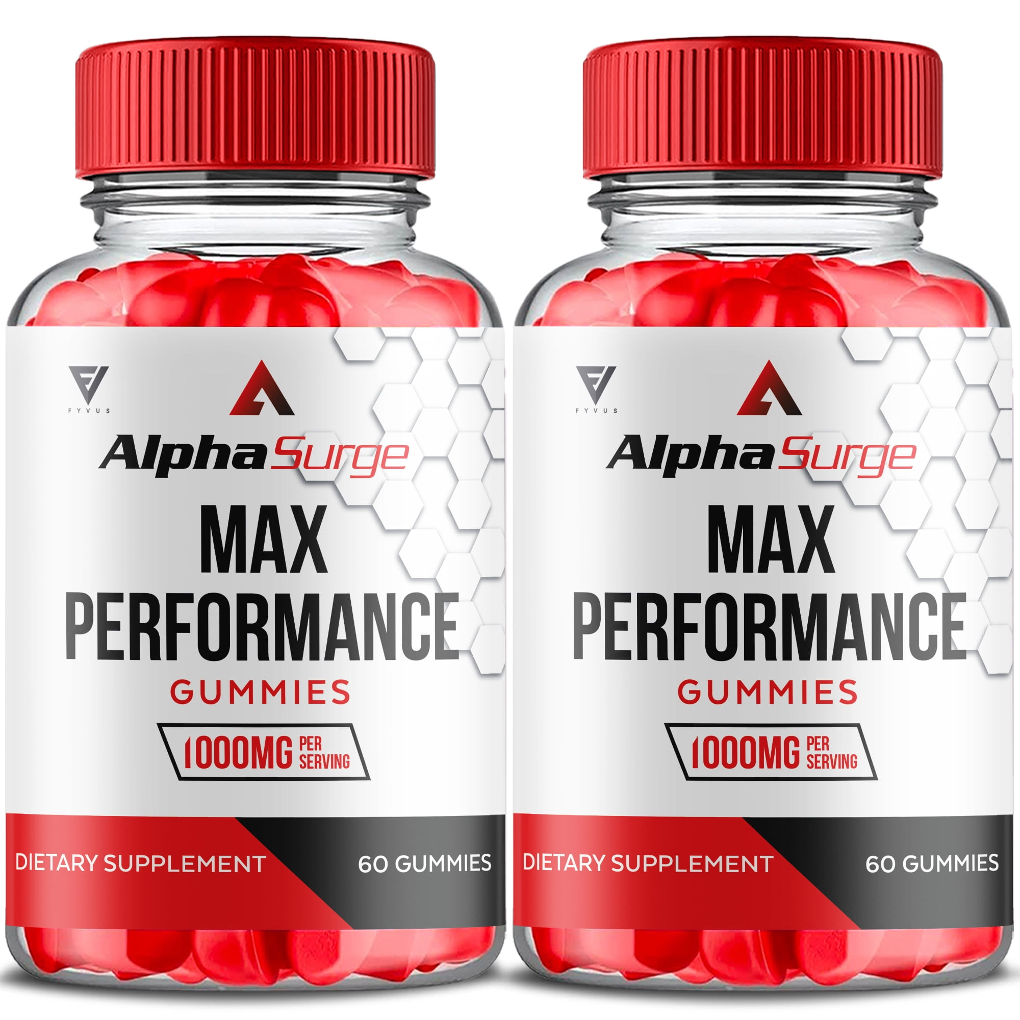 (2 Pack) Alpha Surge Gummies, Alpha Surge Dietary Supplement for High ...