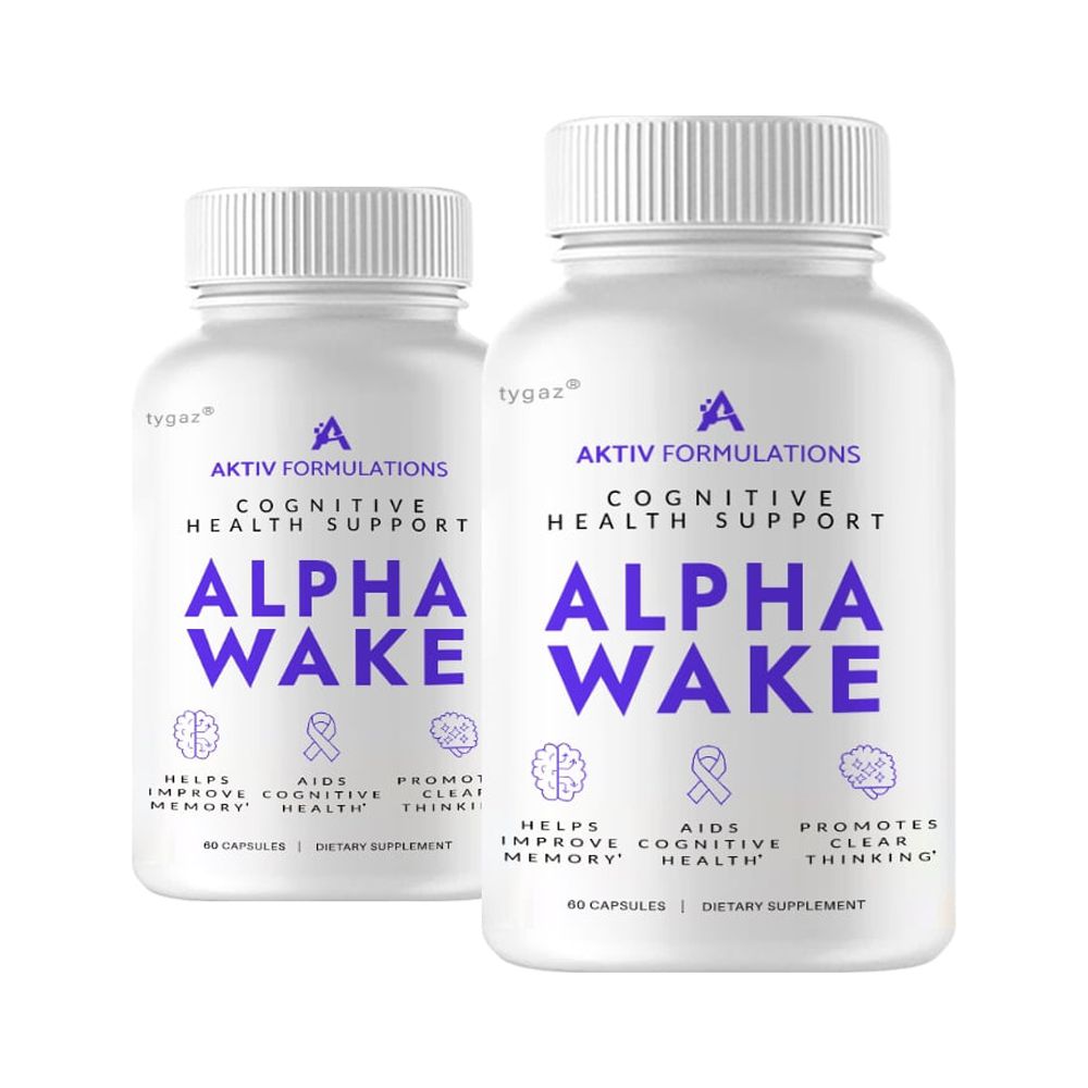 (2 Pack) Alpha Wake - Alpha Wake Memory Improvement Capsules - Walmart.com