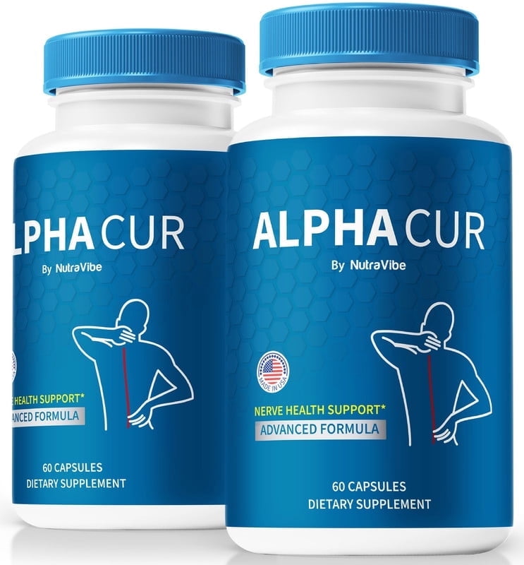 (2 Pack) AlphaCur Capsules, Official Nutritional Support For Nerve ...