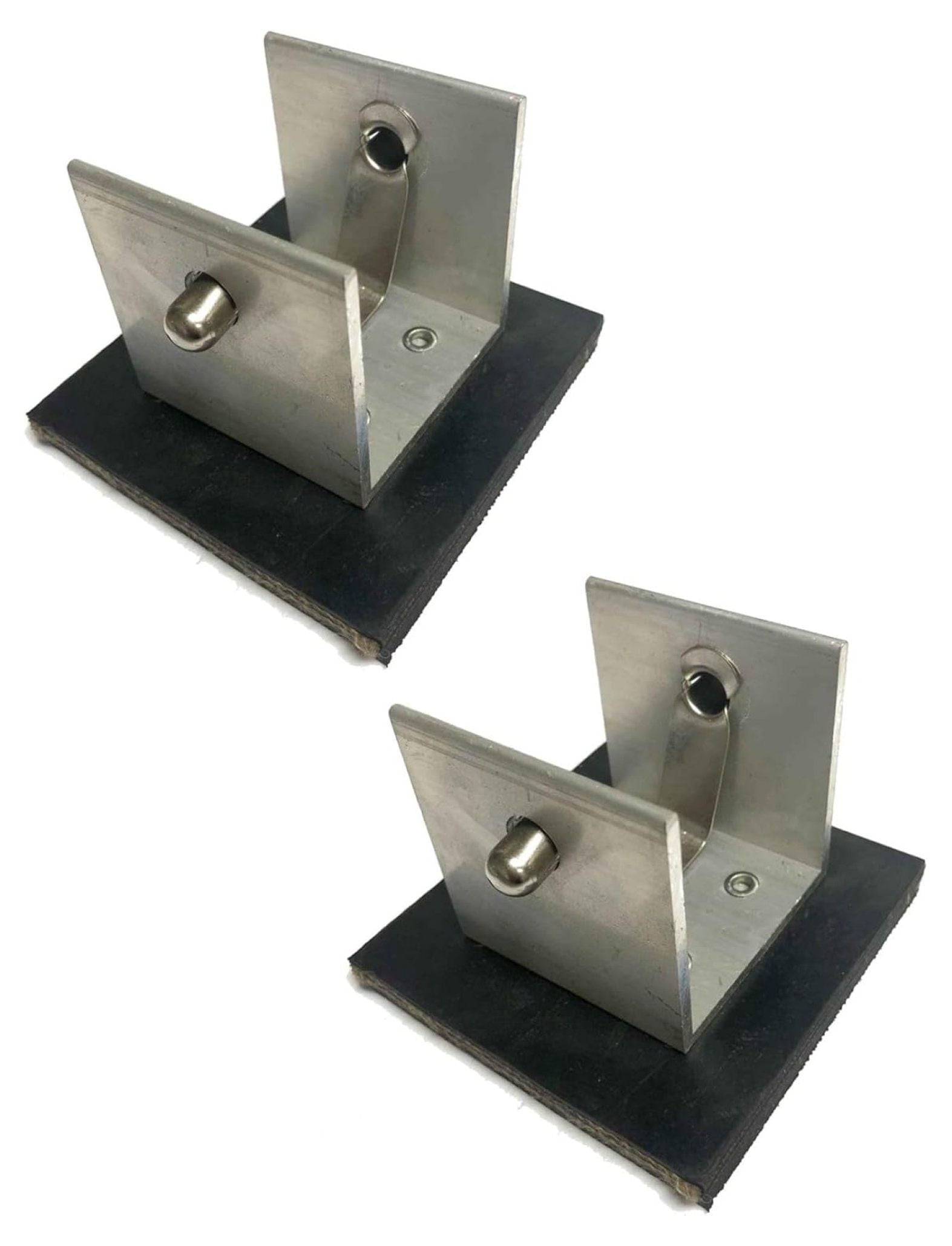 (2 Pack) Alum - A - Pole Pump Jack Scaffolding Feet | 4"x4" Silver ...