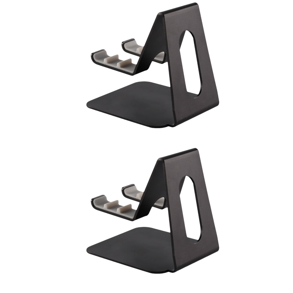 2 Pack Aluminim Metal Bracket Phone Holder Grips Tablet Lanyard Black ...