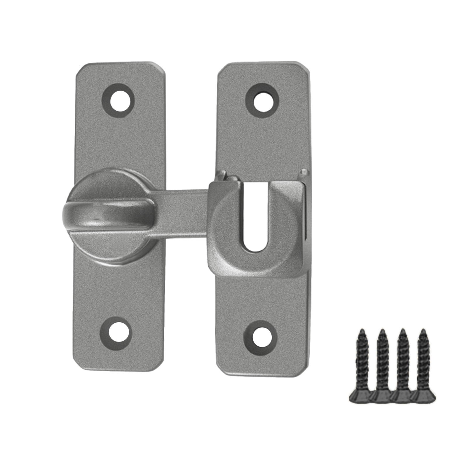 2 Pack Aluminum Alloy Flip Latch 180 Degree Heavy-Duty Gate Latches Lock with Padlock Hole for ...