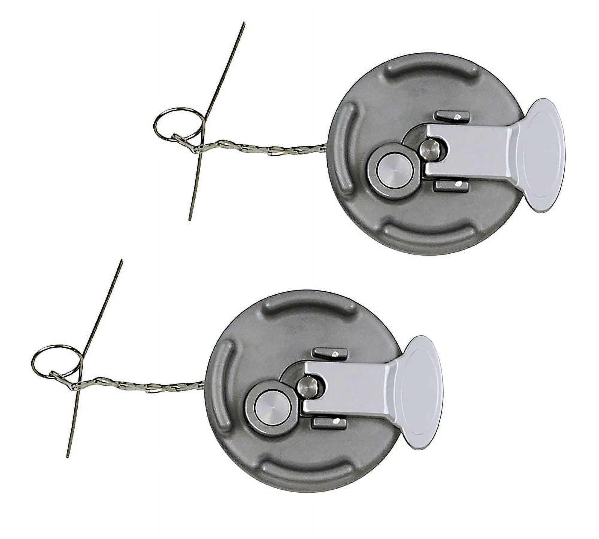 2 Pack 4" Aluminum Lever Locking w/ Keys Vented Truck Fuel Cap ...