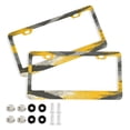 2-Pack Aluminum License Plate Frame with 2 Holes for Elliptical GM ...