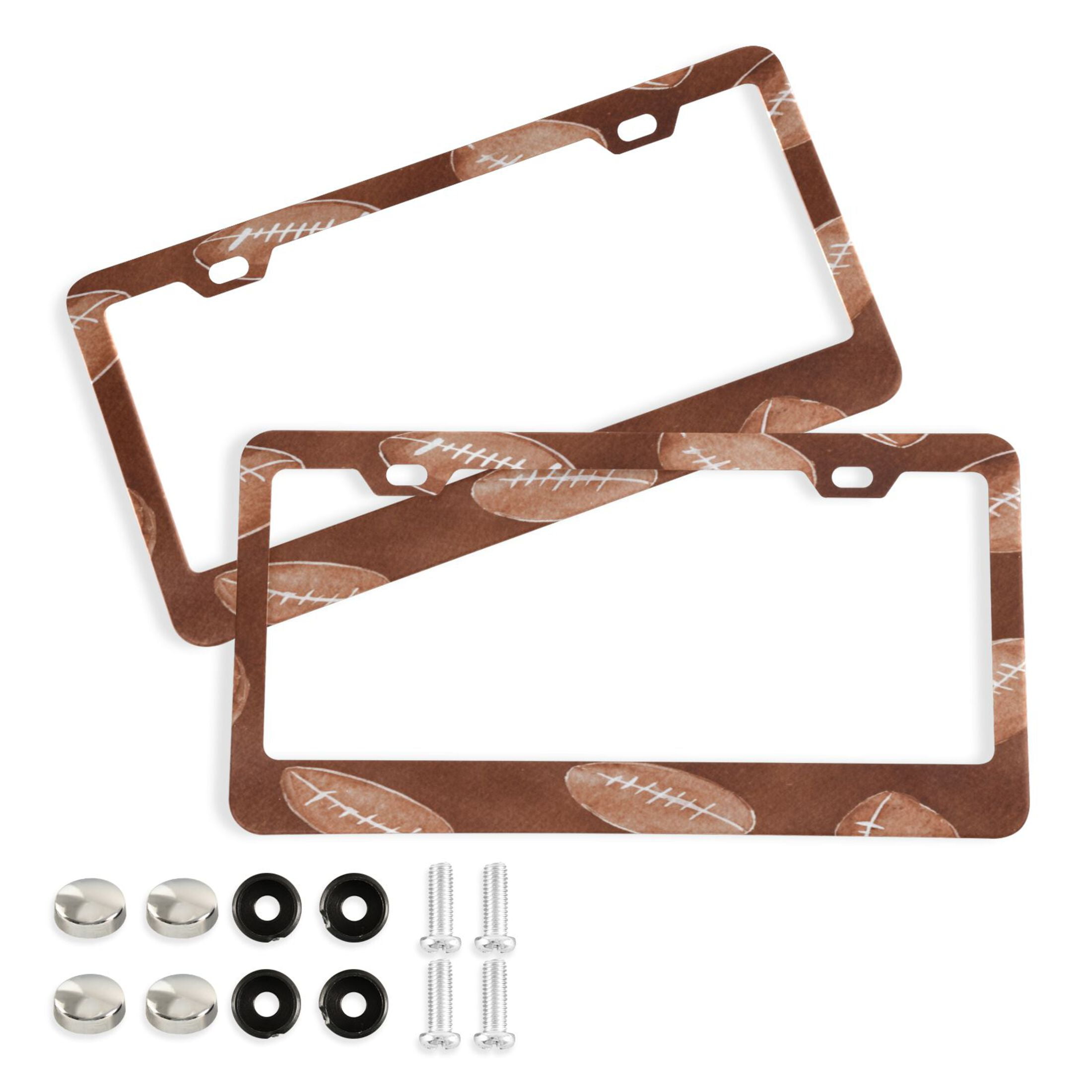 2-Pack Aluminum License Plate Frame with 2 Holes for GM License Plate ...