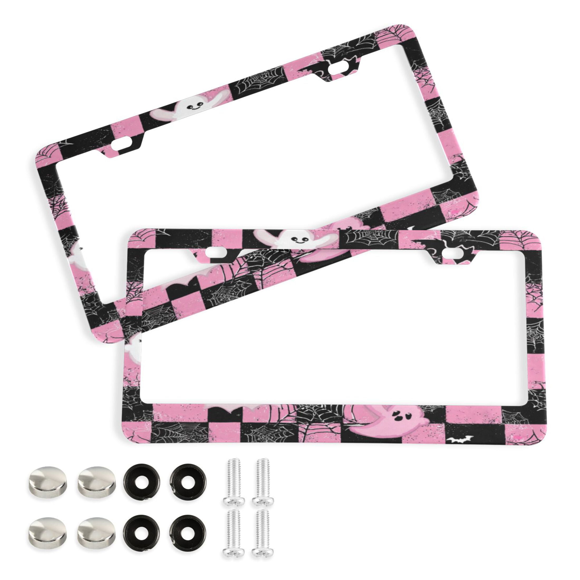 2-Pack Aluminum License Plate Frame with 2 Holes for GM License Plate ...