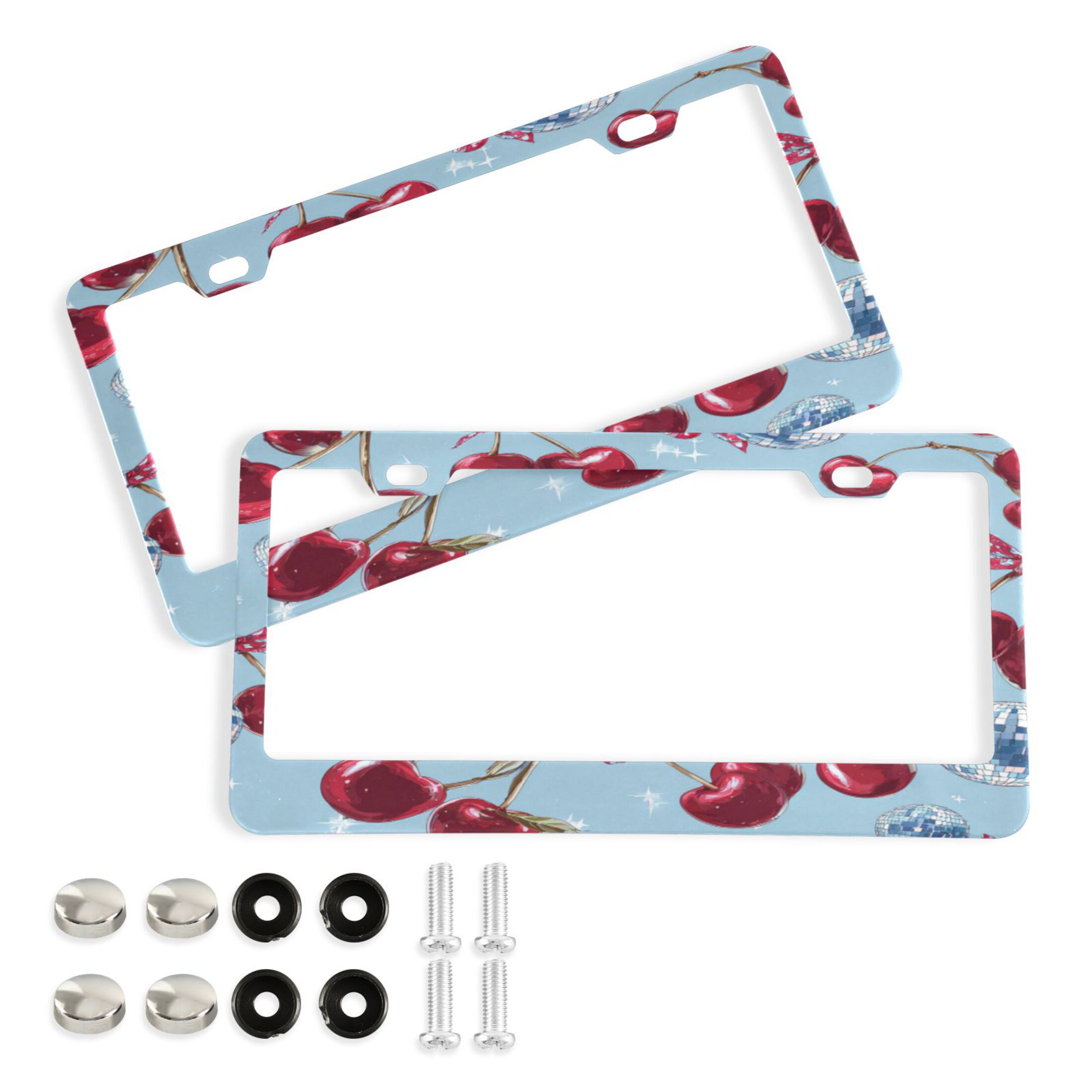 2-Pack Aluminum License Plate Frame with 2 Holes for GM License Plate ...