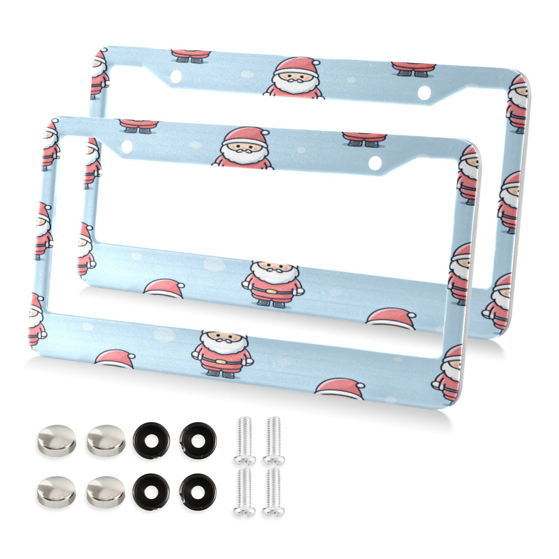 2-Pack Aluminum License Plate Frame with 2 Holes for GM License Plate ...