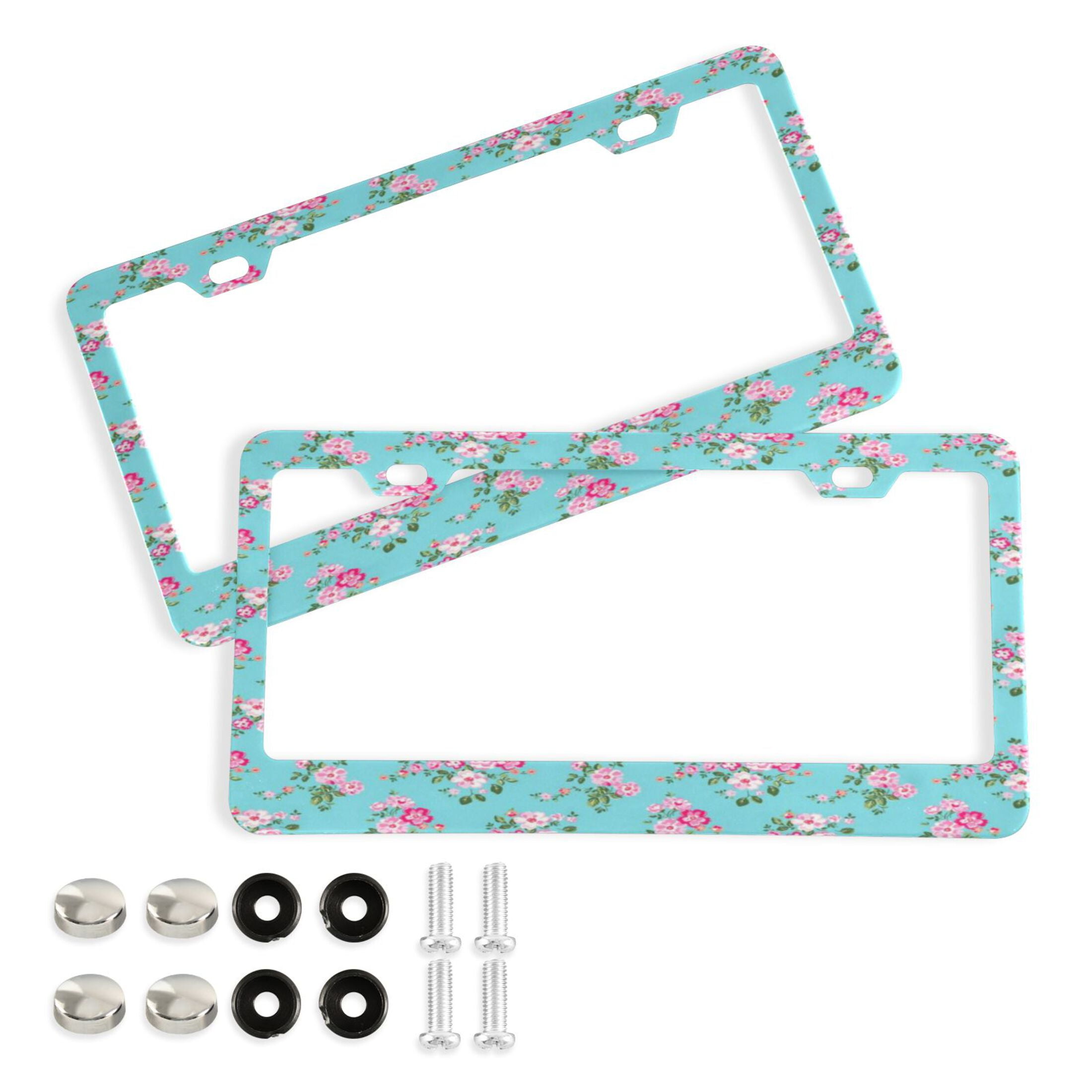 2-Pack Aluminum License Plate Frame with 2 Holes for GM License Plate ...