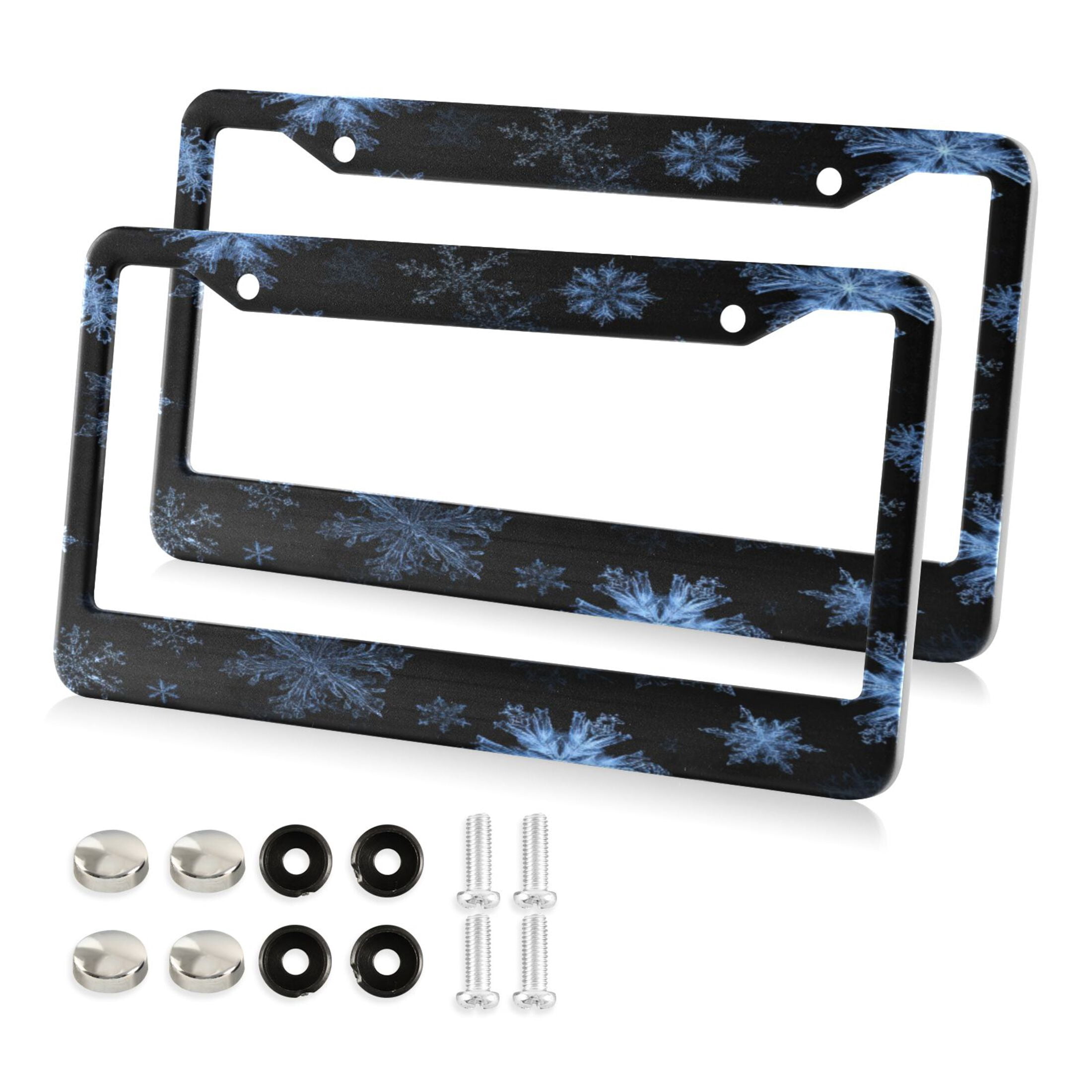 2-Pack Aluminum License Plate Frame with 2 Holes for GM License Plate ...