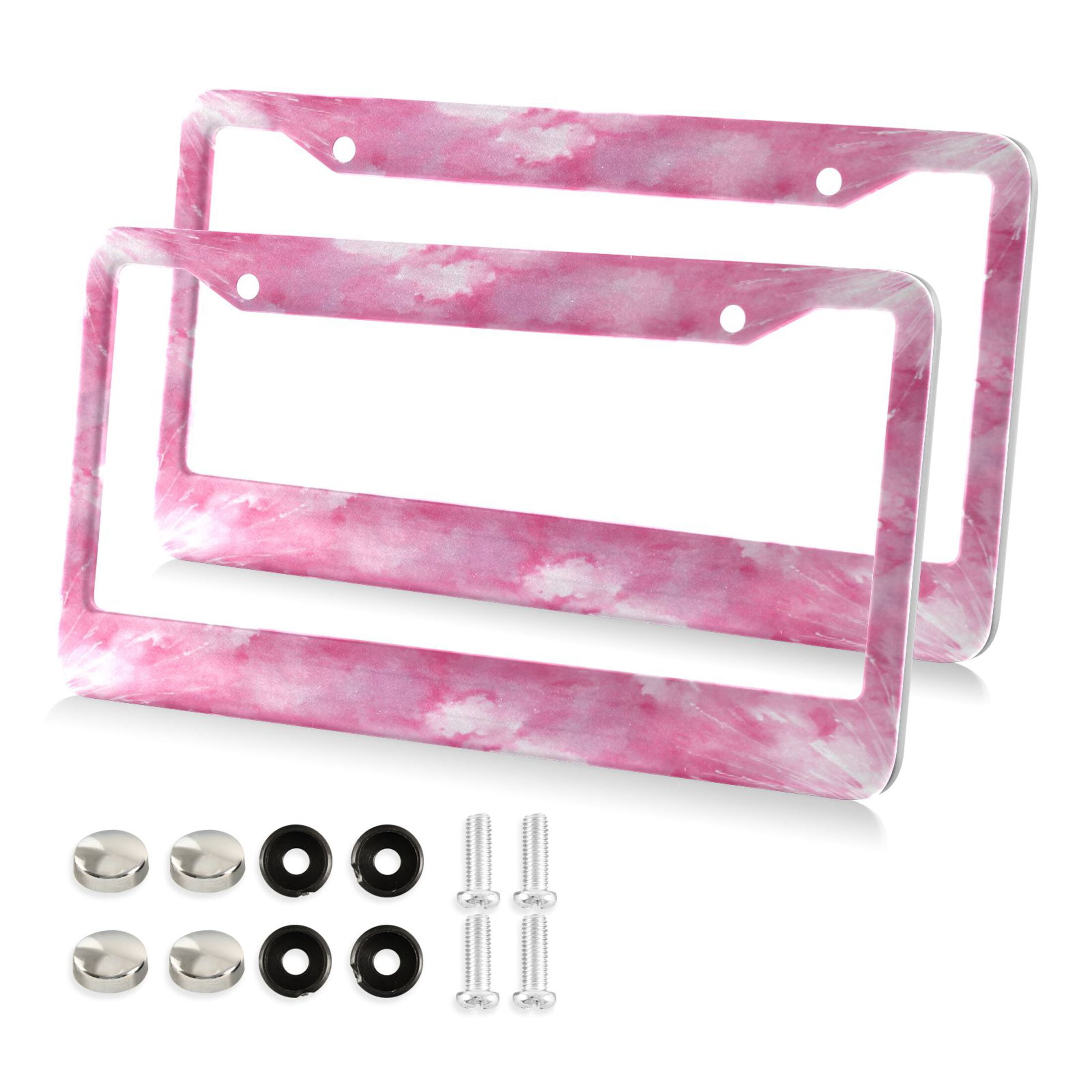 2-Pack Aluminum License Plate Frame with 2 Holes for GM License Plate ...