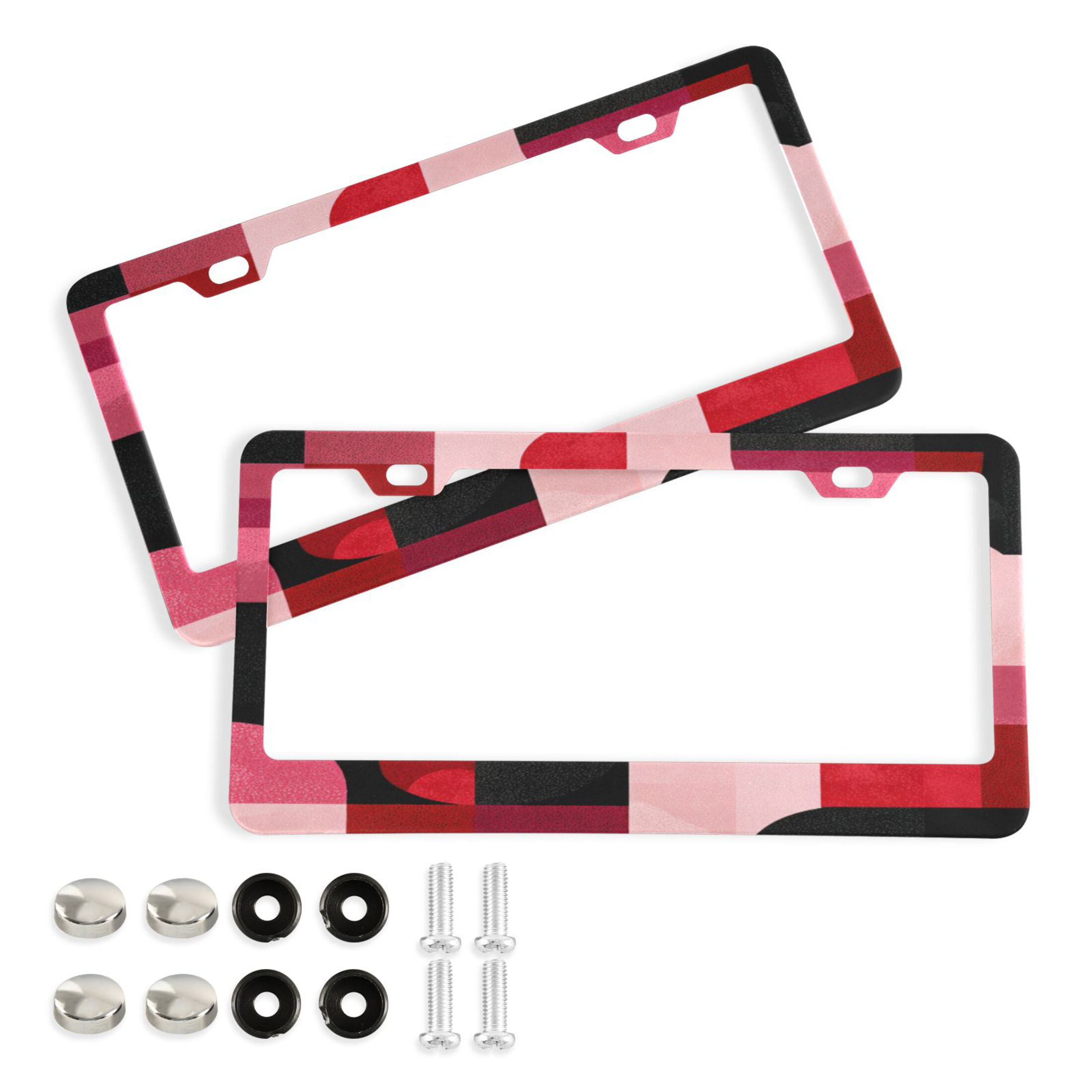 2-Pack Aluminum License Plate Frame with 2 Holes for GM License Plate ...