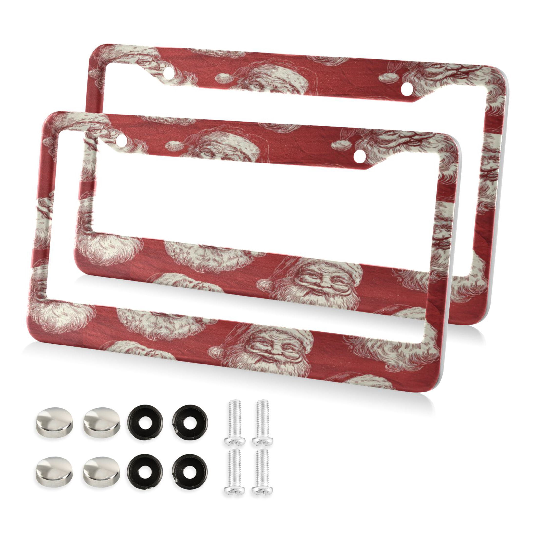 2-Pack Aluminum License Plate Frame with 2 Holes for GM License Plate ...