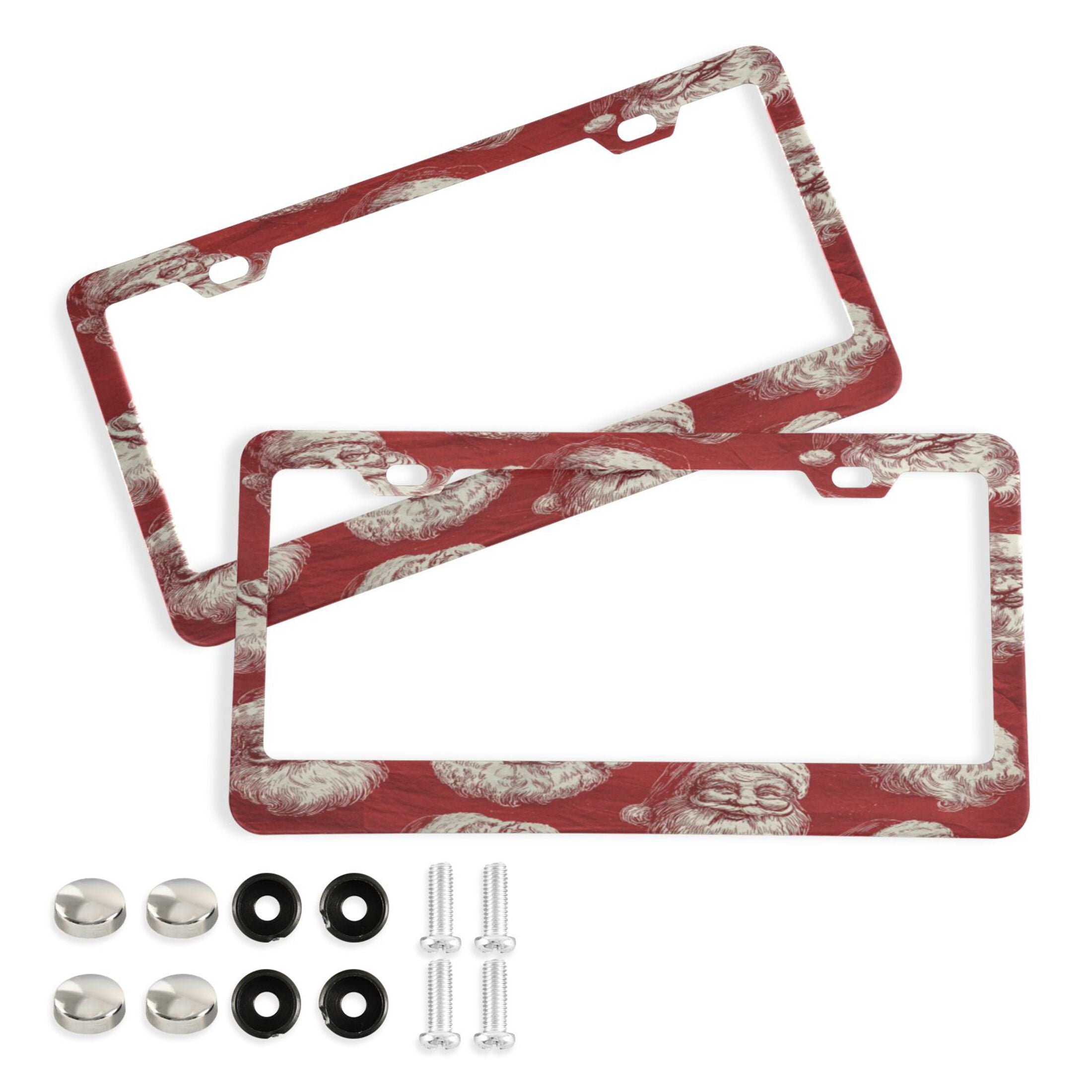2-Pack Aluminum License Plate Frame with 2 Holes for GM License Plate ...