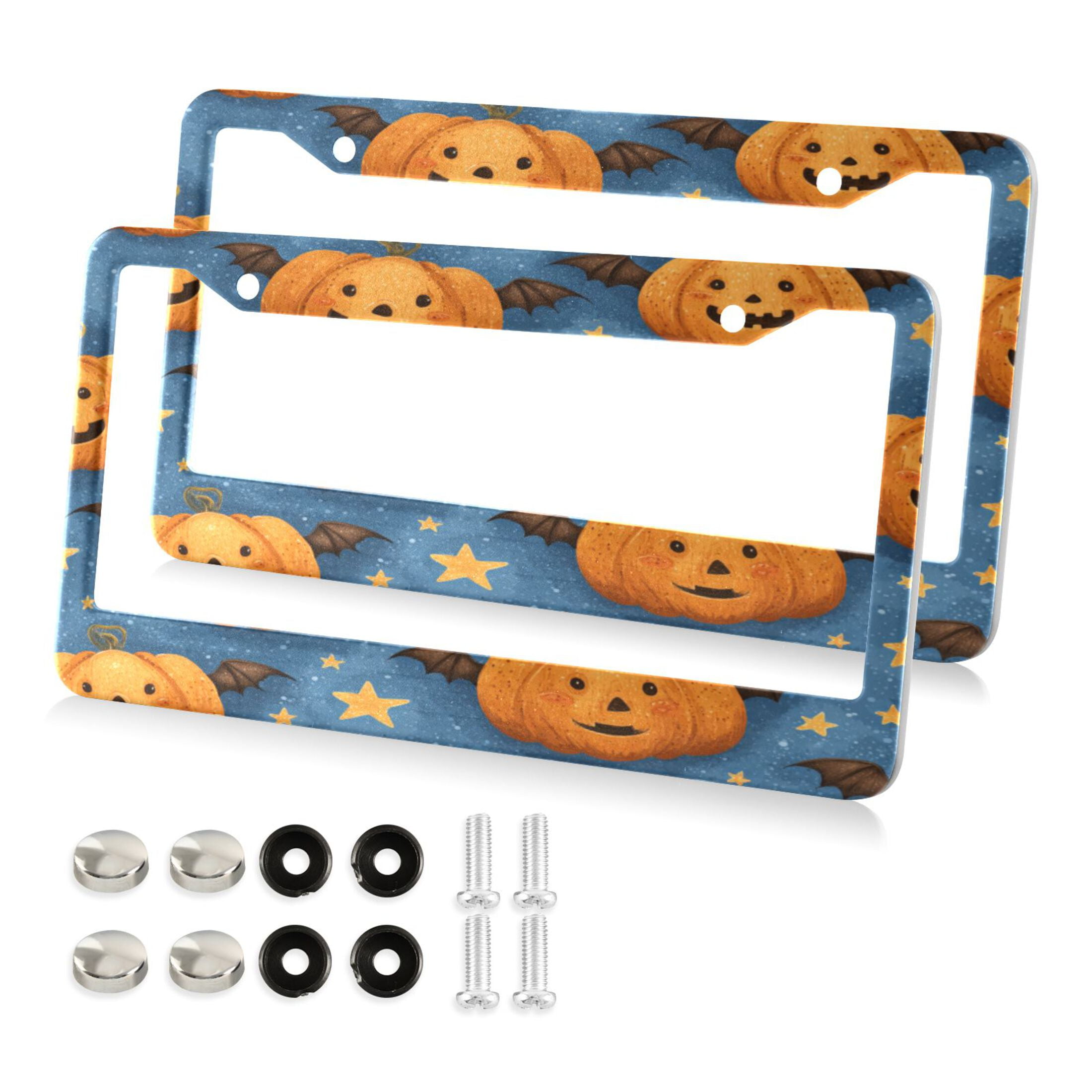 2-Pack Aluminum License Plate Frame with 2 Holes for GM License Plate ...