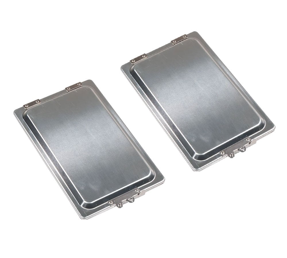 (2 Pack) Aluminum Manifest Box w/ Stainless Steel Hinge & Latch Closure ...