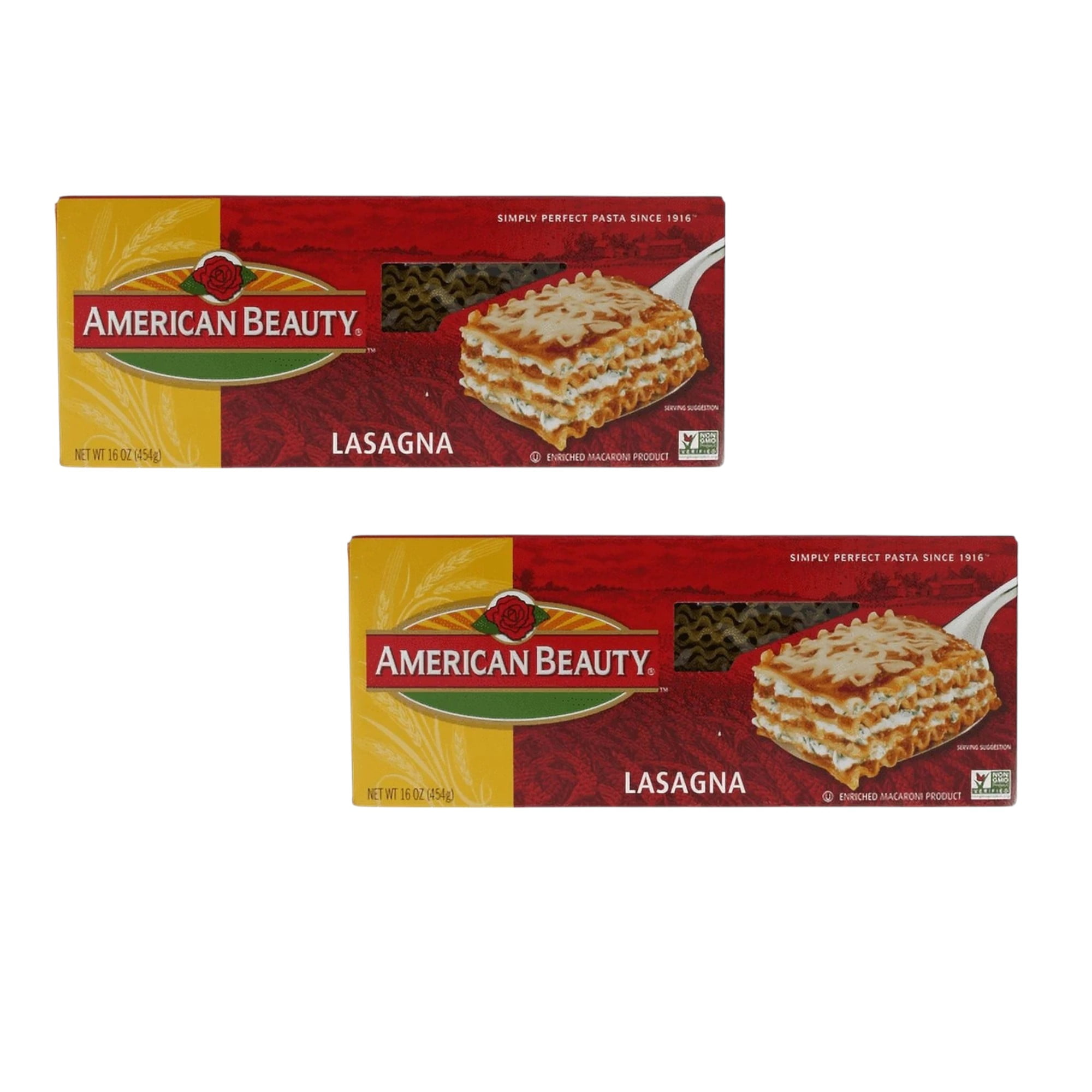 ( 2 Pack ) American Beauty Lasagna 16 Oz. Box - Walmart.com