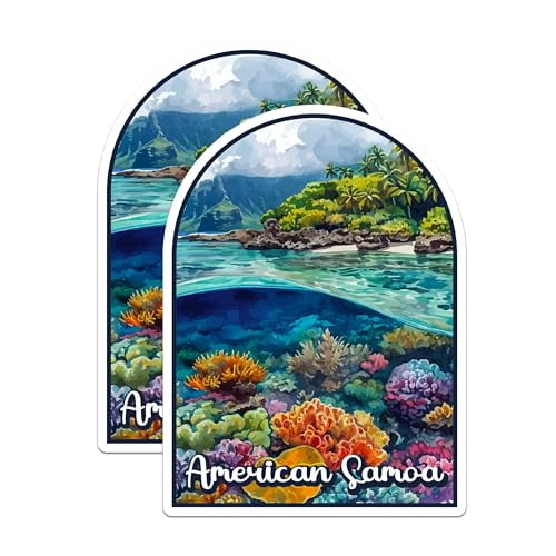 (2 Pack) American Samoa National Park Bumper Sticker - US National Park ...