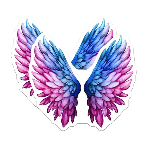 (2 Pack) Angel Wing Magnets - Decorative Fridge Magnets - Refrigerator ...