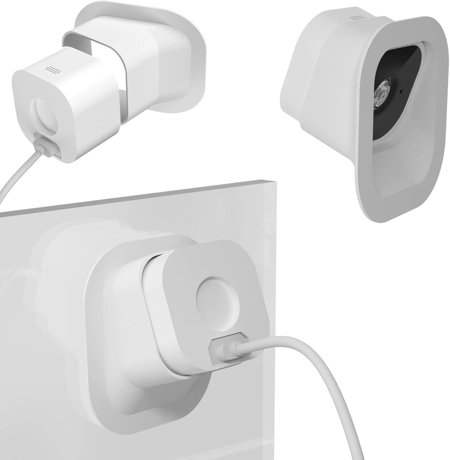 2 Pack Angled Window Mount Bracket for Blink Mini, 20 Degrees Tilt (Up ...