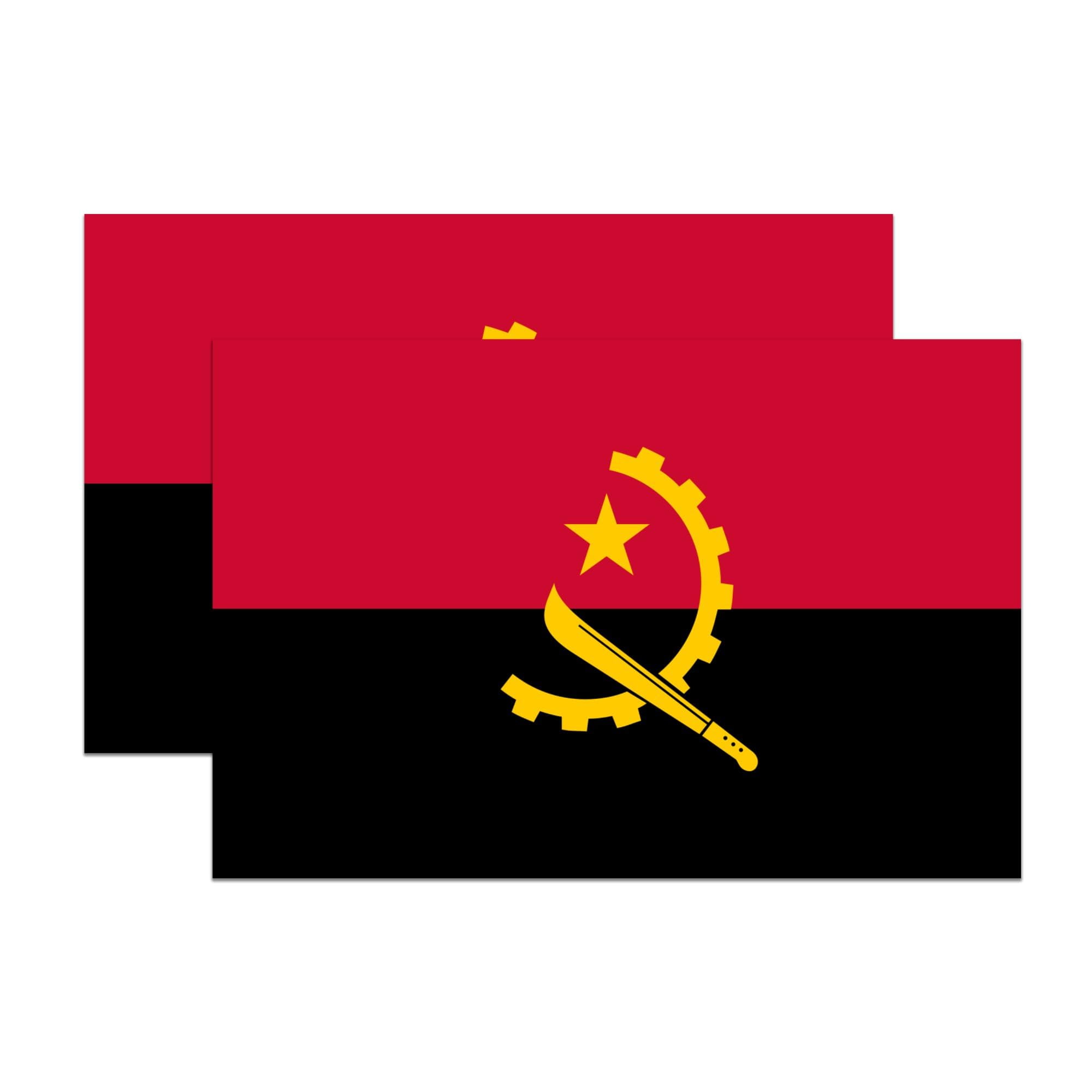 (2 Pack) Angola World Flag Magnets - Angola Pride - 5" On Longest Side ...