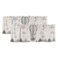 2 Pack Animal Hot Air Balloon Valance for Window Panda Elephant Bear ...
