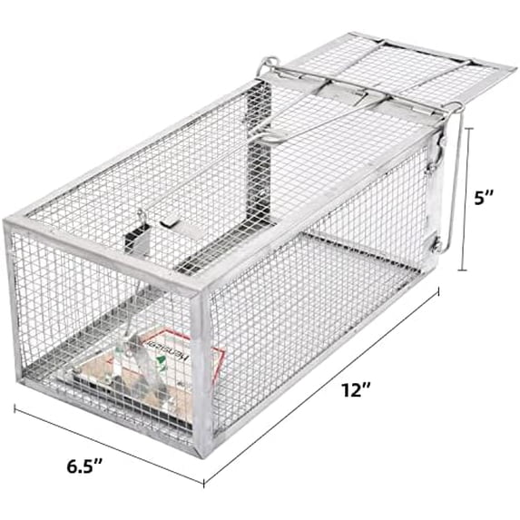 2-Pack Animal Humane Live Cage Trap That Work for Rat Mouse Chipmunk ...