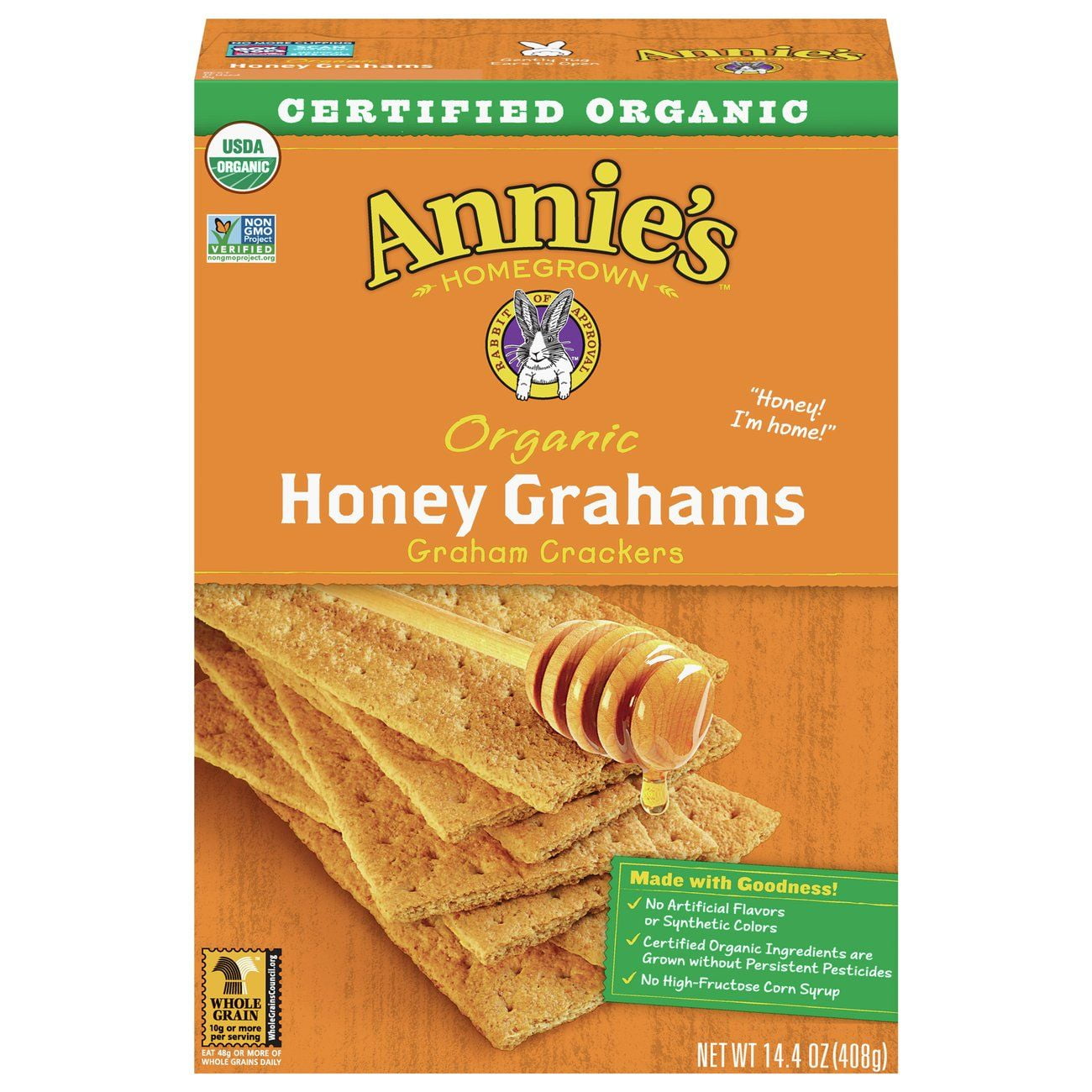 Annie's Organic Honey Graham Crackers - 14.4 oz (Pack of 2) - Walmart.com
