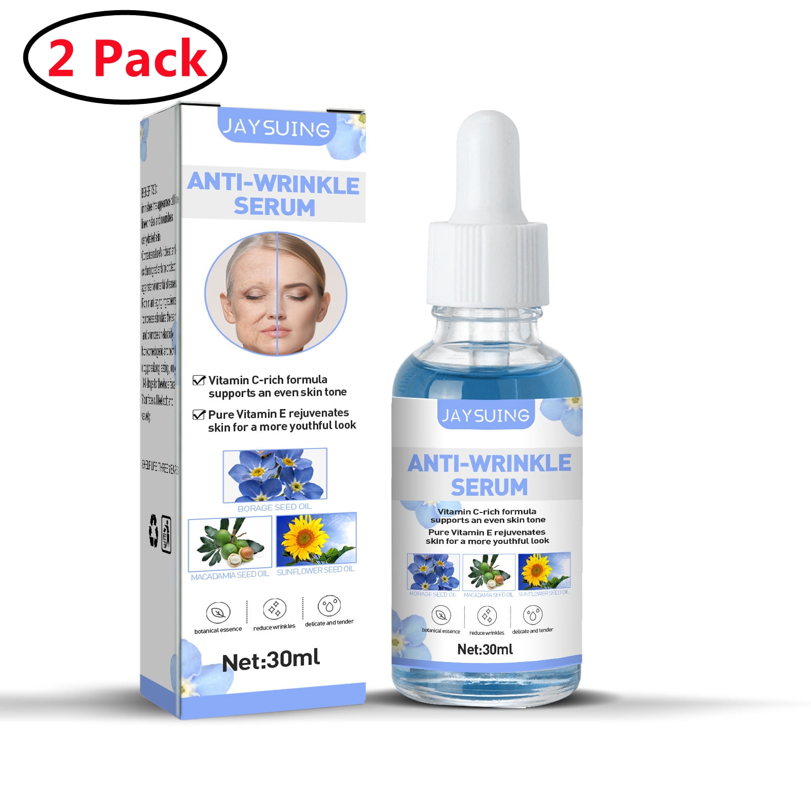 2 Pack Anti-Aging Rapid Wrinkle Repair Retinol Regenerating Cream & Pro ...