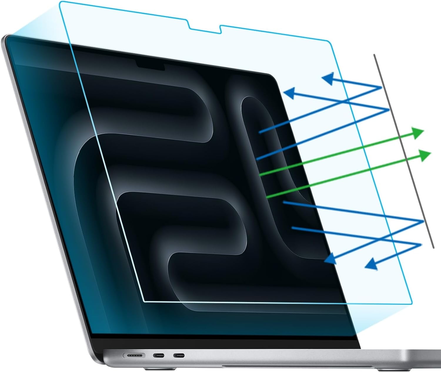 2-Pack Anti Blue Light Laptop Matte Screen Protector Compatible with ...