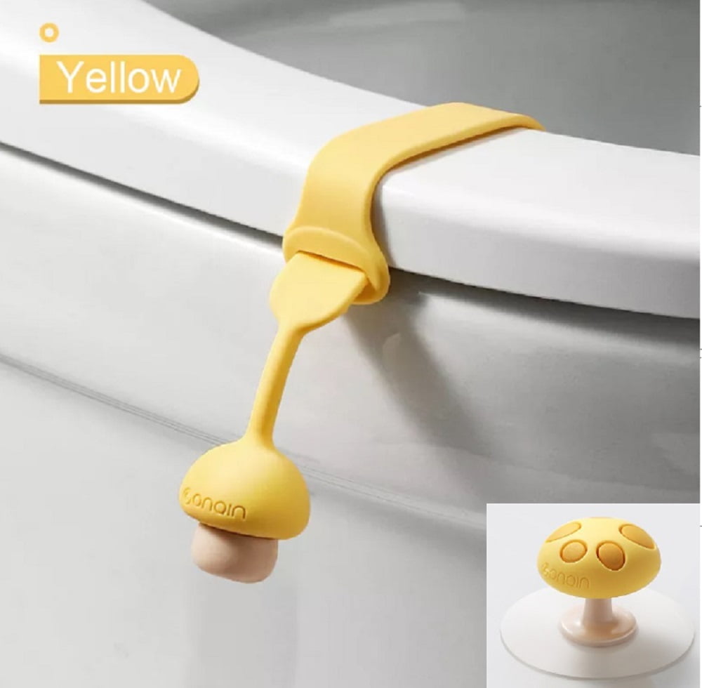 2-Pack Anti-Dirty Toilet Lid Handle Set - Hygienic Clam Shell Toilet ...