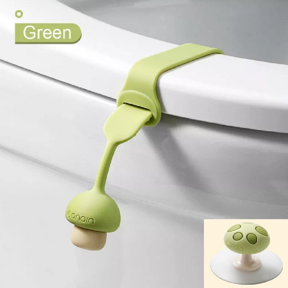 2-Pack Anti-Dirty Toilet Lid Handle Set - Hygienic Clam Shell Toilet ...
