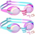 2 Pack Anti-Fog Anti-UV Wide View Swimming Goggles for 3-14 - Walmart.com