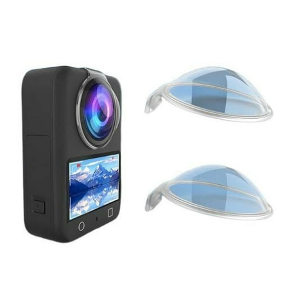 2 Pack Anti-Scratch Lens Protector for 360 Cameras, Shockproof Water-Resistant Transparent Cover ...