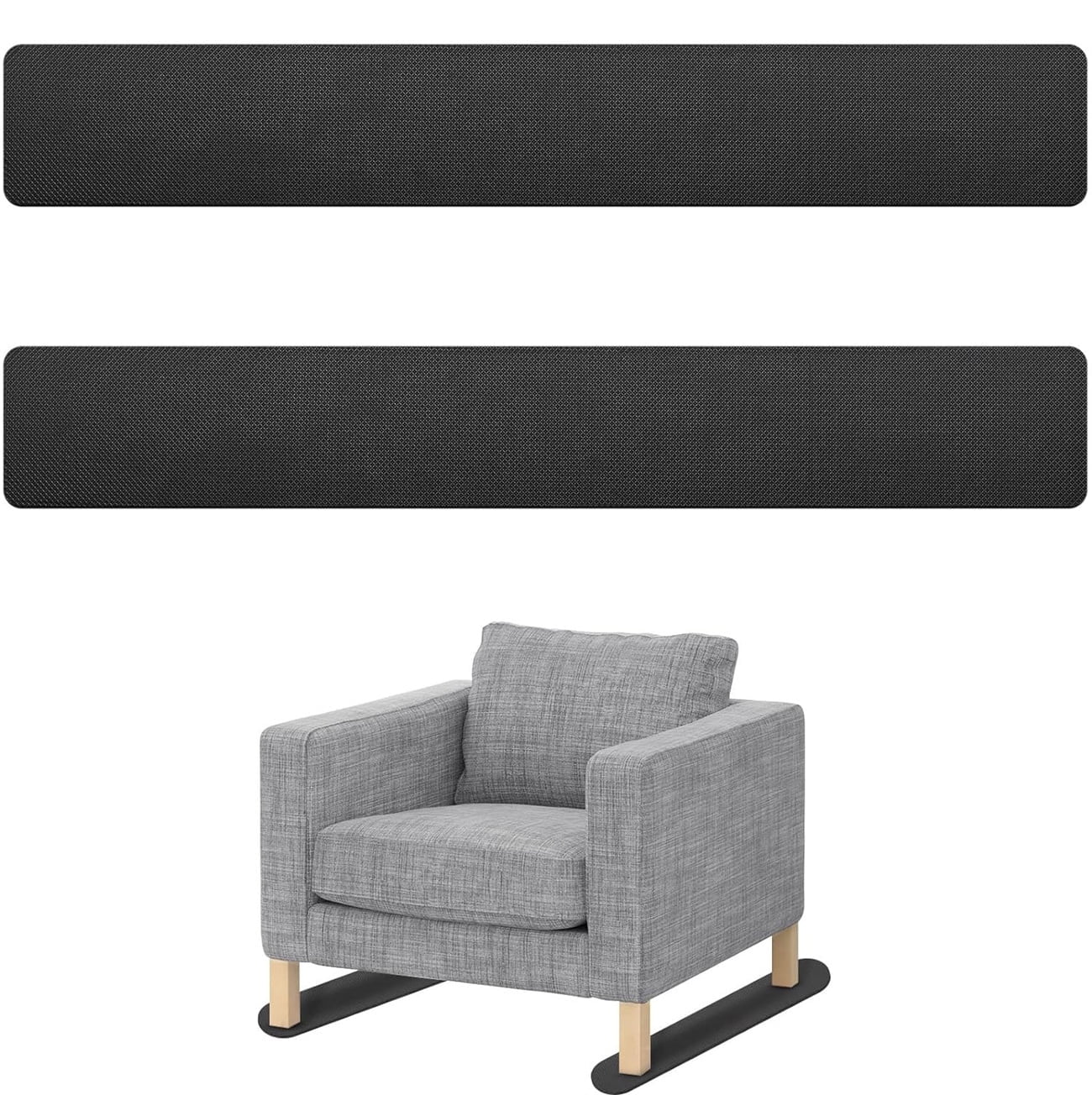 2 Pack Anti-Slip Furniture Rail Pads,Bexikou 30Inch Furniture Pads for ...