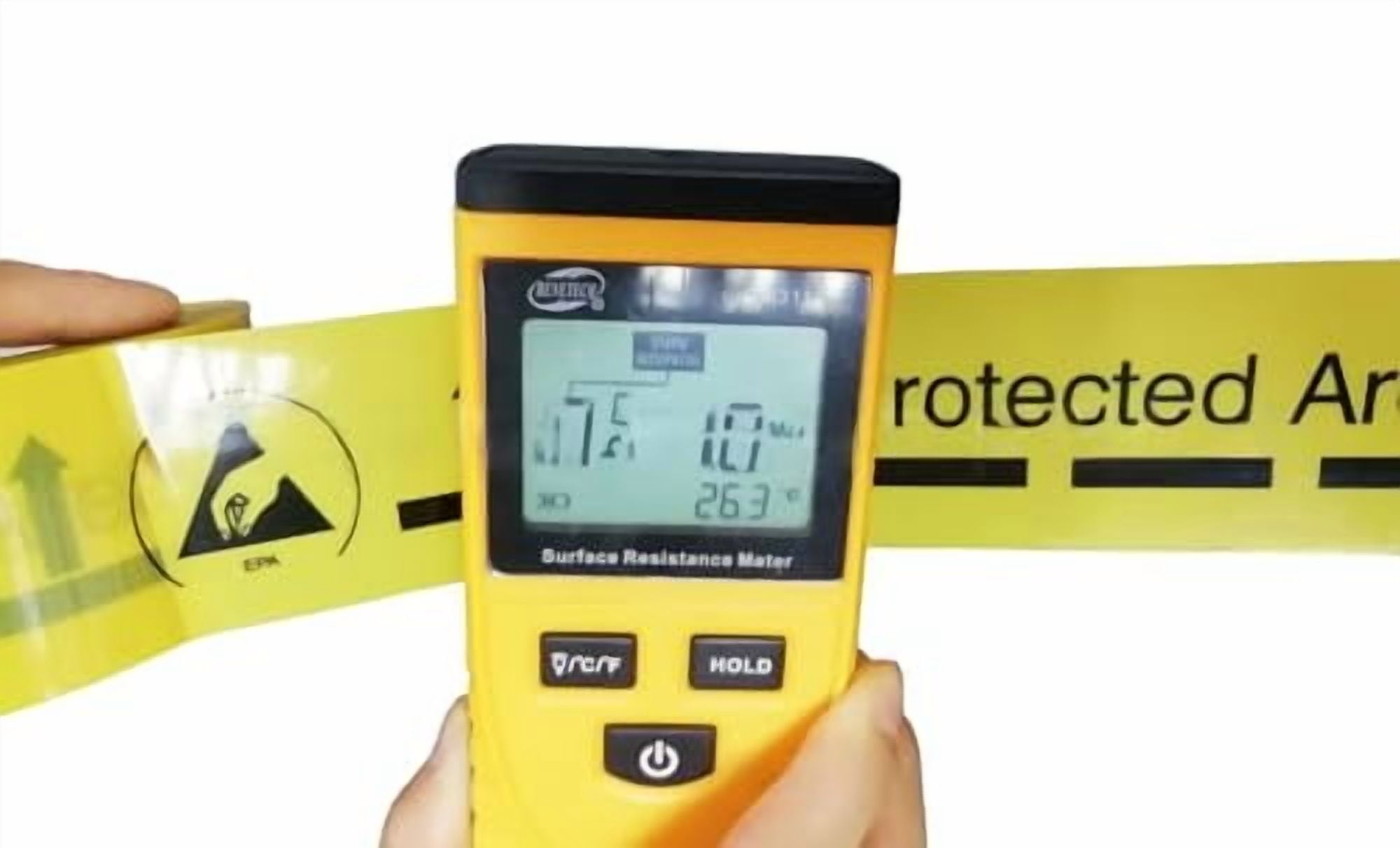 2 Pack Anti-Static Floor Warning Tape Dust-Free Area Special Belt ESD ...