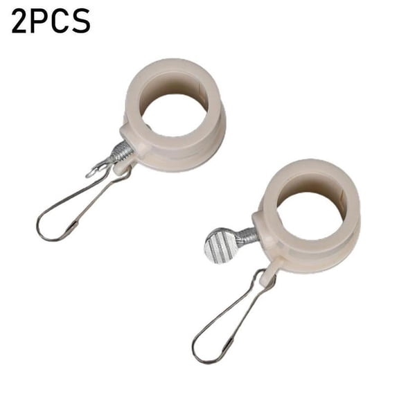 2 Pack Anti Winding Flagpole Mounting Rings With Carabiner for 0.8 To 1 ...