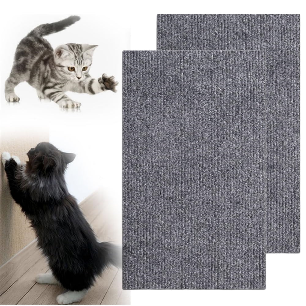 2 Pack Anti-cat Scratching Cloth,Wall Self-Adhesive Cat Scratcher Mat ...