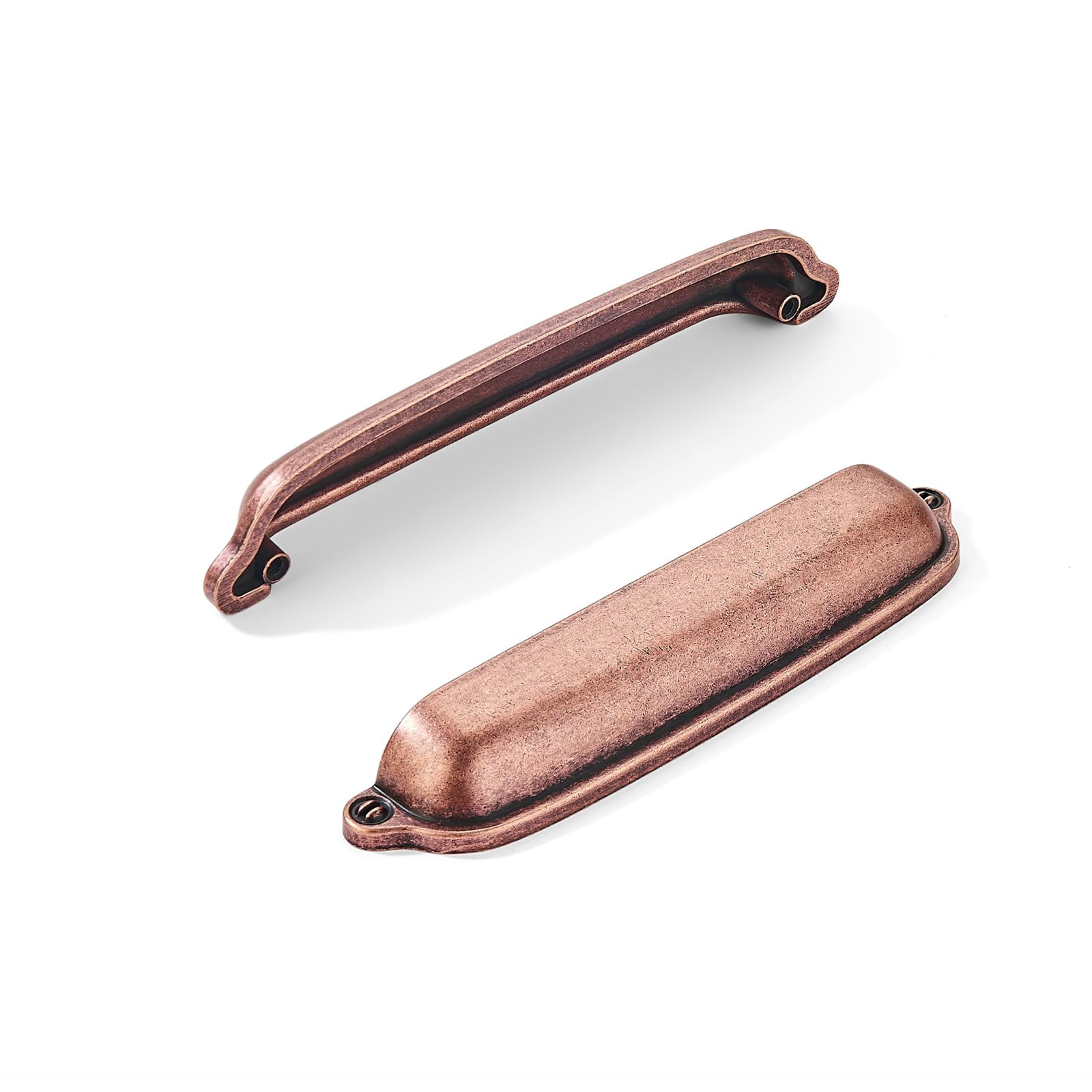 2 Pack Antique Brass Cup Pulls 3 Inch Center to Center - Cabinet ...