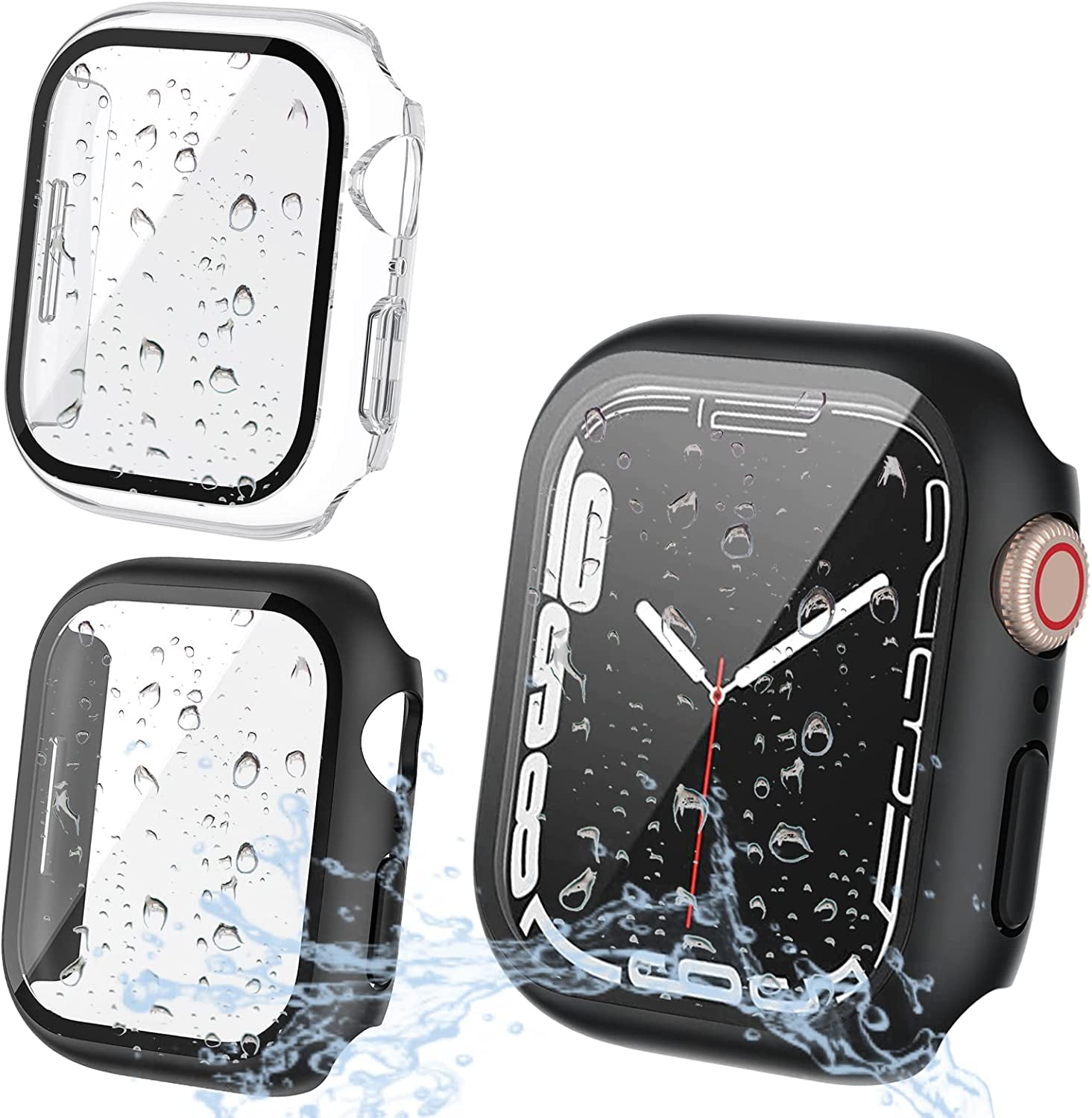 2 Pack Apple Watch Case Screen Protector 44mm Cases for Apple Watch ...
