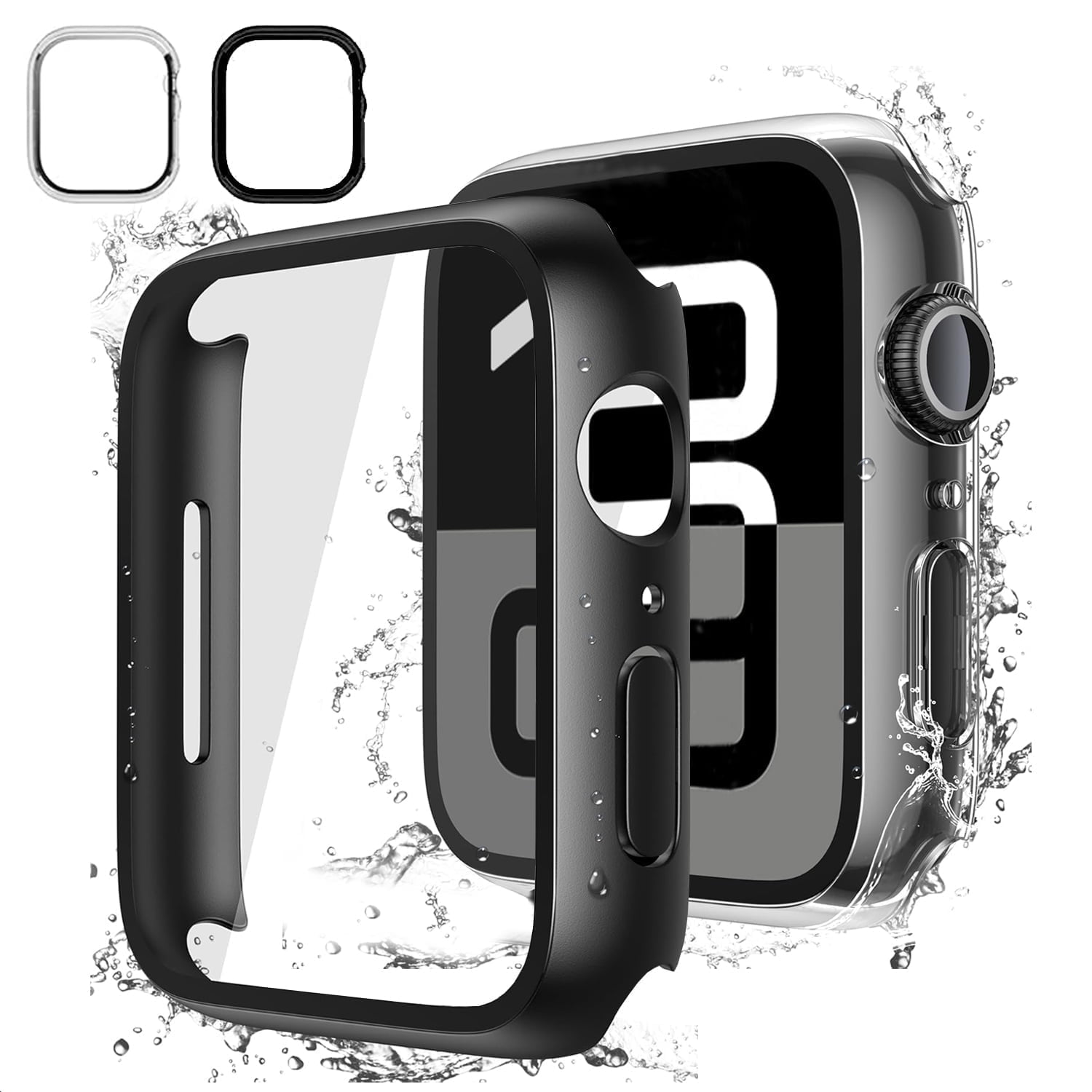 IC ICLOVER Apple Watch Series 10 46mm Waterproof Case with Built-in ...