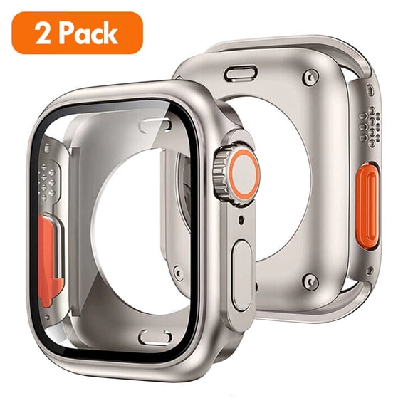 [2 Pack] For Apple Watch Series 9 8 7 Case [45mm], IC ICLOVER Full ...