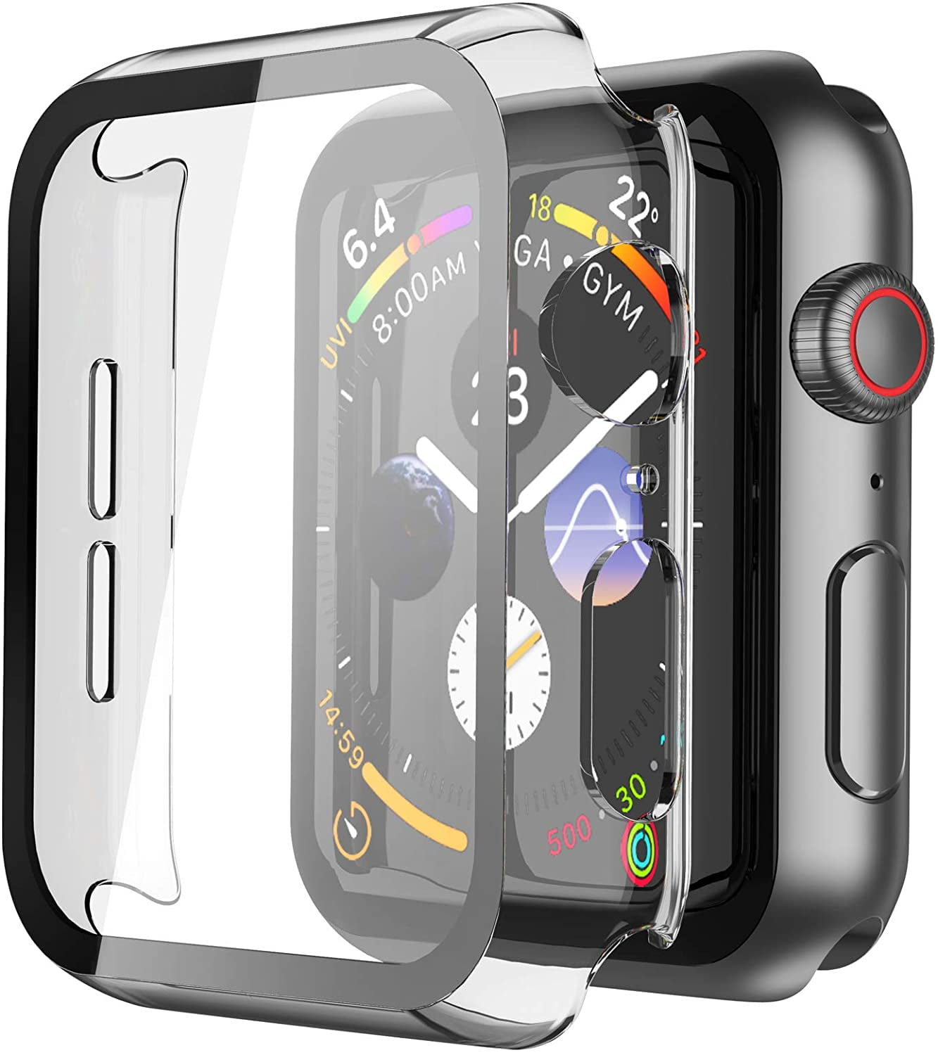 2 Pack Apple Watch Series SE 9 8 7 41mm Tempered Glass Screen Protector ...