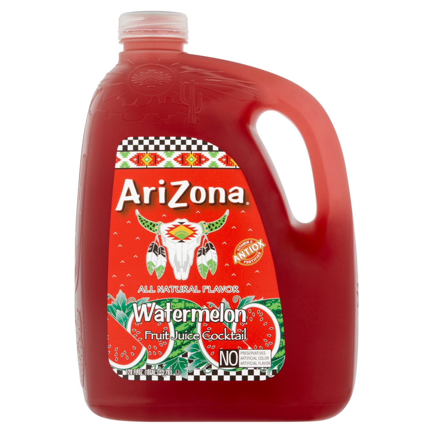 2 Pack - AriZona Watermelon Fruit Juice 128 oz Package May Vary ...